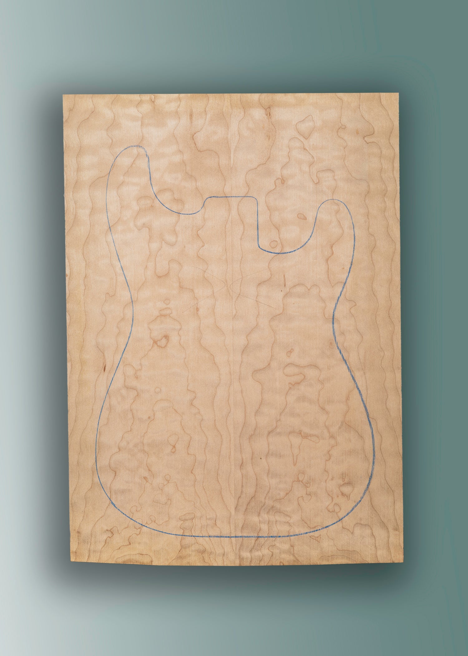Maple GLUED Electric Guitar Laminate Top 02 – Allied Lutherie
