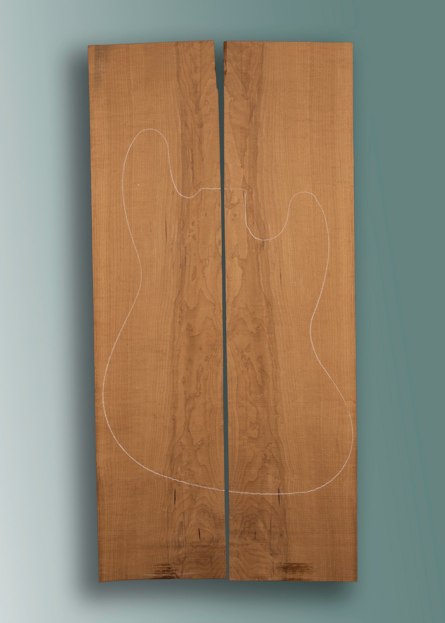 Torrefied Birdseye Maple Electric Guitar/Bass Drop Top 04 – Allied Lutherie